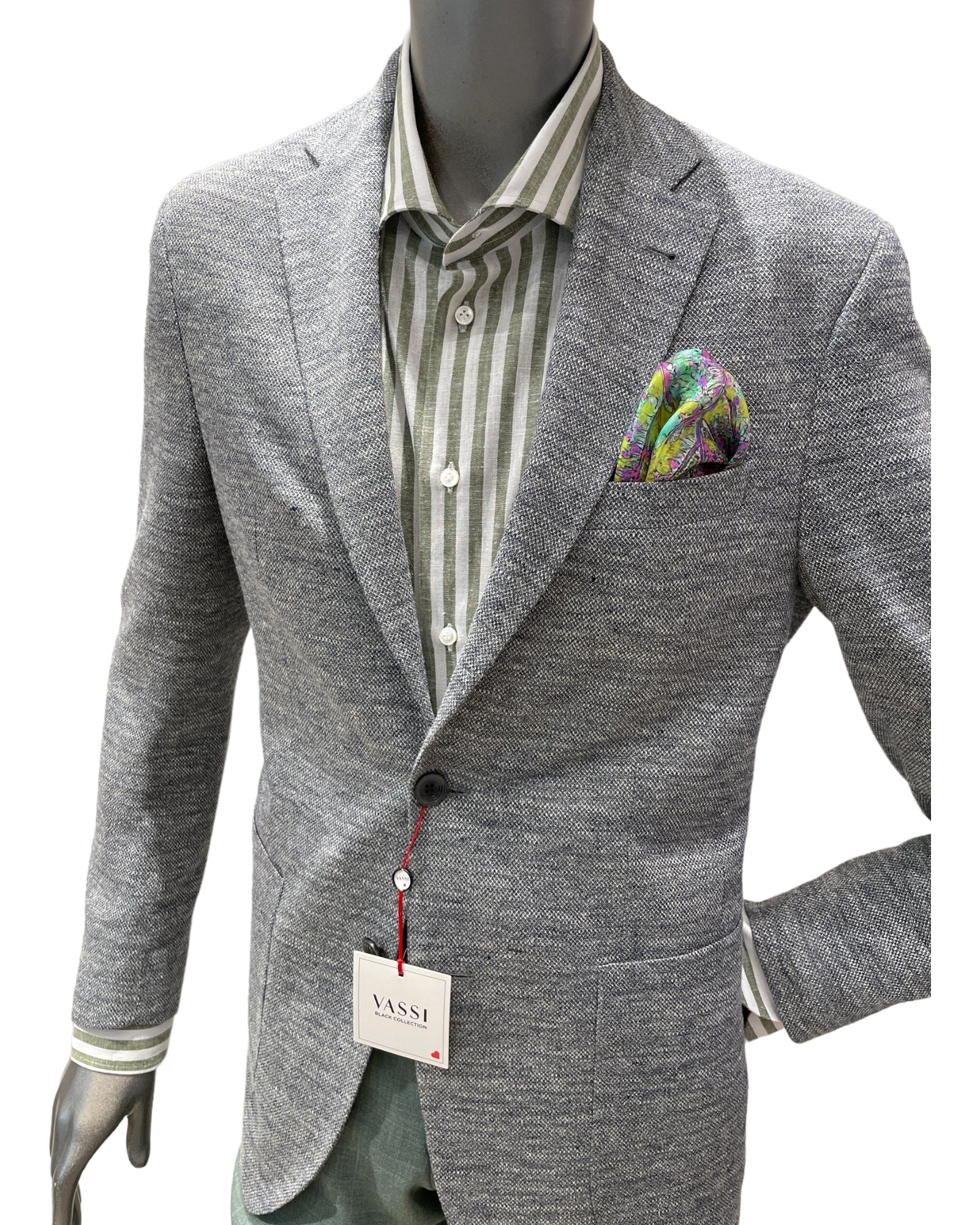Linen Jacket - Grey – VASSI